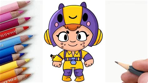 How To Draw Bea Brawl Stars Youtube