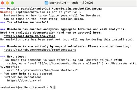 how to install homebrew on mac macreports