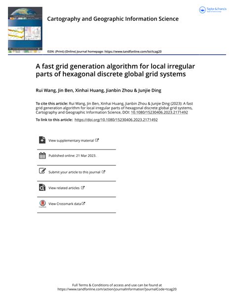 Pdf A Fast Grid Generation Algorithm For Local Irregular Parts Of