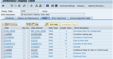 Sap Abap Badi Add Item Custom Fields Tab In Vl01n Vl02n Vl03n Delivery