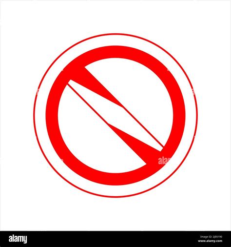 Red Empty Ban Sign Red Blank Forbidden Sign No Sign Not Allowed