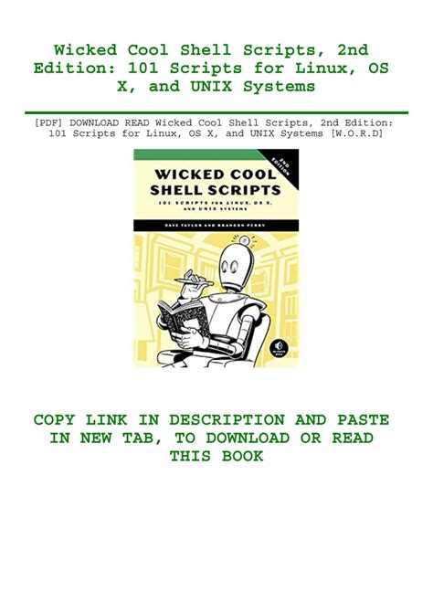 Pdf Download Read Wicked Cool Shell Scripts 2nd Edition 101 Scripts