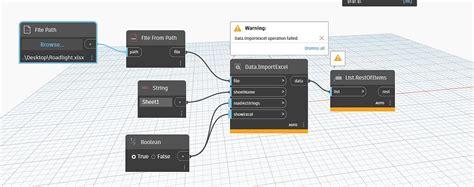 Excel File Is Not Imported Civil3d Dynamo