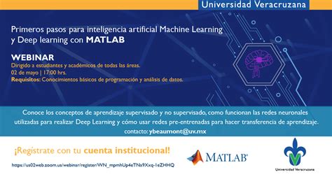 6º Webinar Matlab ‘primeros Pasos Para Inteligencia Artificial Machine