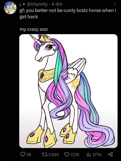I Drew Celestia As Cunty Bratz Horse Highlanderrounofficial On Tumblr