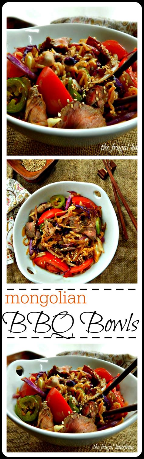 Mongolian Barbecue Noodle Bowls Frugal Hausfrau