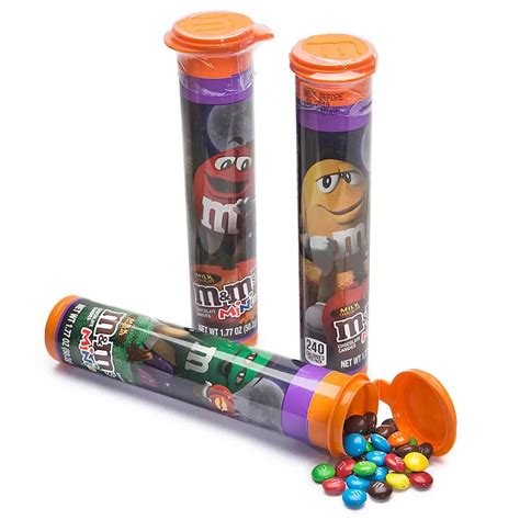 Halloween Mandms Minis Candy Mega Tubes 24 Piece Box Candy Store