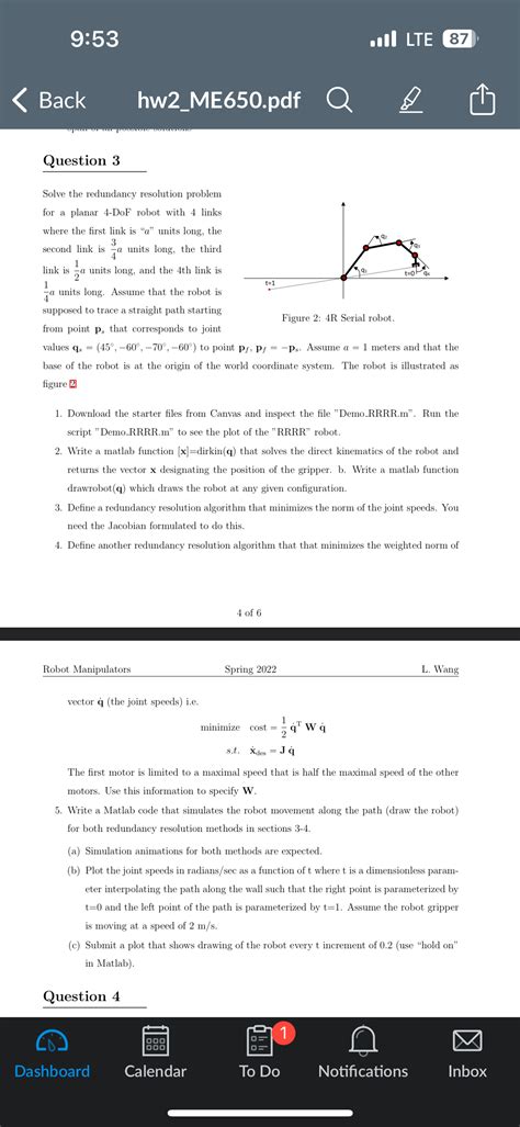 Solved 9:53, ﻿ull LTE87Backhw2_ME650.pdfQuestion 3Solve the | Chegg.com