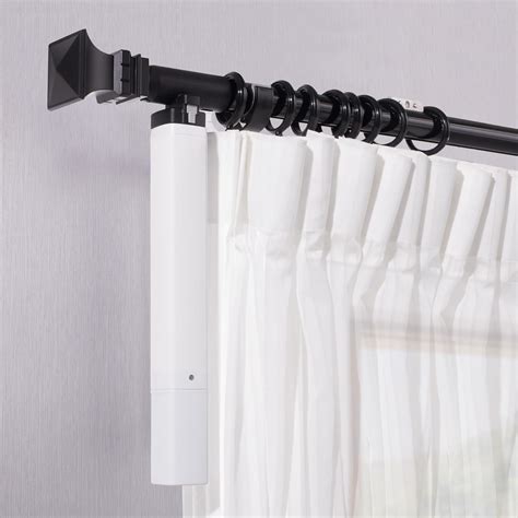 Acmeart Motorized Curtain Rods With Remote Electric Single Rods For Windows Doors