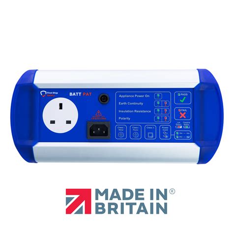 Battpat Pat Tester Care Home Kit Firststopsafety