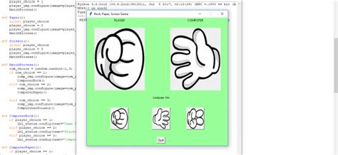 Rock Paper Scissors Game In PYTHON With Source Code Source Code Projects