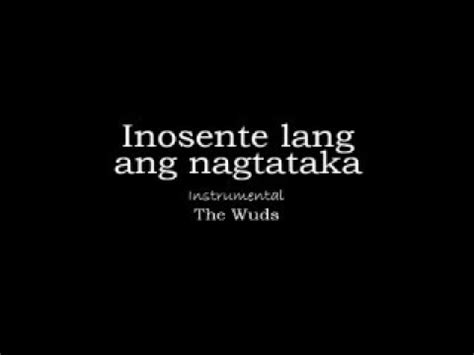 The Wuds Inosente lang ang nagtataka Instrumental - YouTube