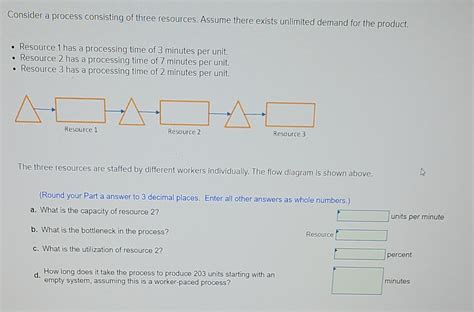 solved consider a process consisting of three resources