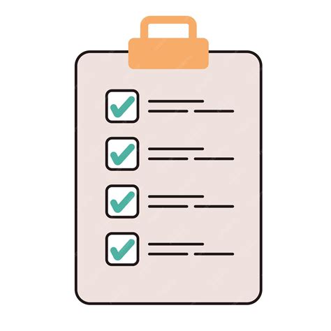 Premium Vector Checklist Clipboard Board Tick Checkbox Design Element Illustration