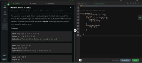 gfg160 geekstreak2025 geeksforgeeks dsa codingchallenge… karthik p