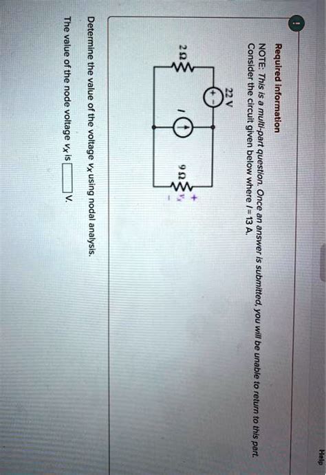 Required Information Note This Is A Multi Part Question Once An