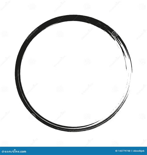 Enso Zen Circle Brush Vector Illustration Icon 146264370