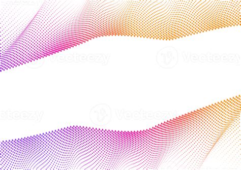 Abstract Halftone Dots Background With Dynamic Waves 11287293 Png