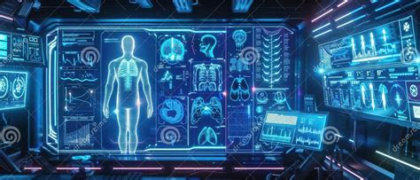 Futuristic Holographic Health Interface with Biometric Sensors ...