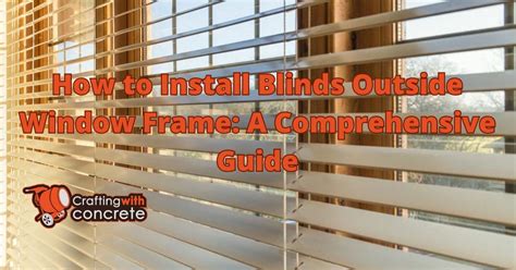 How To Install Blinds Outside Window Frame At Amanda Cherry Blog