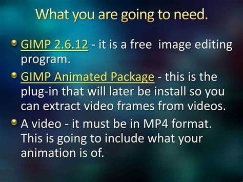 Making A Animated GIF In GIMP PPTX