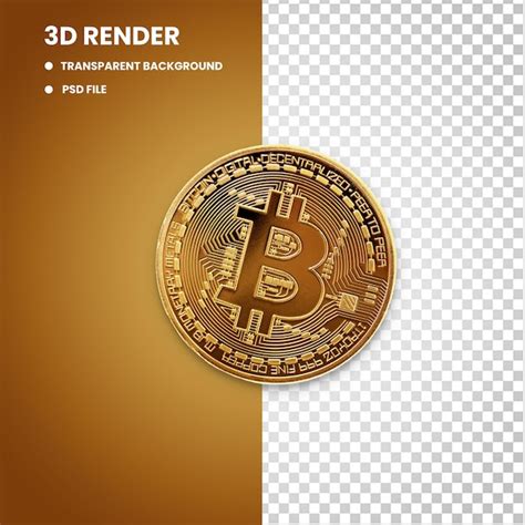 Premium Psd Cryptocurrency Bitcoin Golden Coin Background Bitcoins