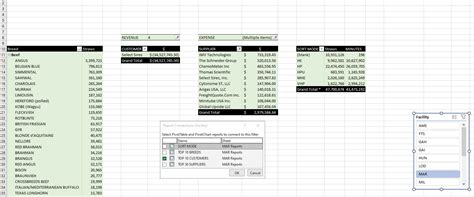 solved slicer to filter values from two different tables microsoft