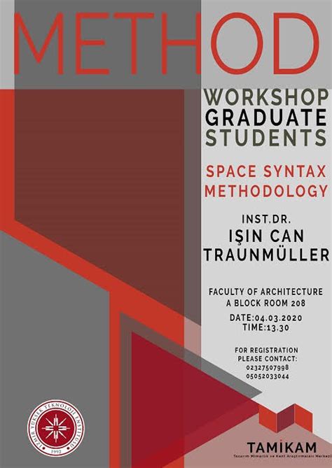 Yöntem Atölyeleri Space Syntax Methodology Tamİkam