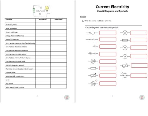 Gcse P1 Electricity Trilogy Complete Workbook With Answers Teaching Resources