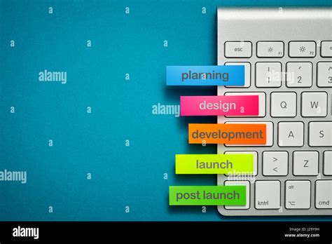 Steps Of Web Development Stock Photo Alamy