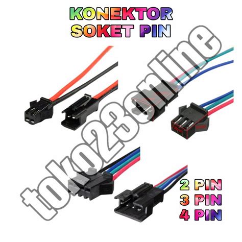 Jual KONEKTOR PIN MALE FEMALE SOCKET PIN PREMIUM SOKET PIN PENGHUBUNG KABEL Shopee Indonesia