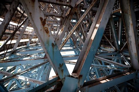 Detail Of Aged Metal Structure Covered In Rust Stock Image Image Of