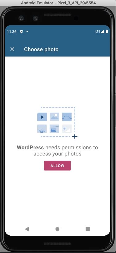 overlapped labels when accessing new media picker without permissions