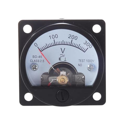 Amico Ac 0 300v Round Analog Dial Panel Meter Voltmeter Gauge Black Buy At A Low Prices On Joom