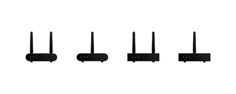 Premium Vector Router Icons Set Modem Switch Icons Set Vector Icons