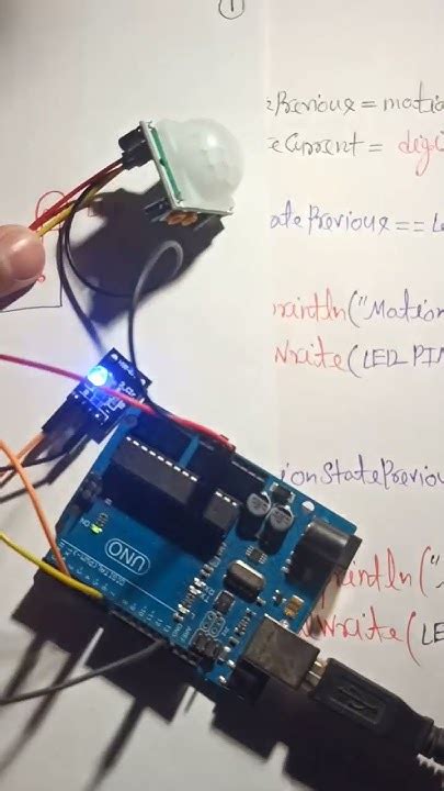 Motion Sensor With Arduino Arduinoshortsvideoyoutubeshorts Arduinoshorts Youtube