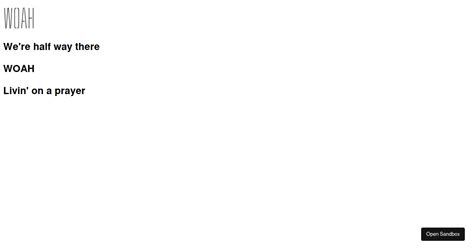 CSS Fonts Codesandbox