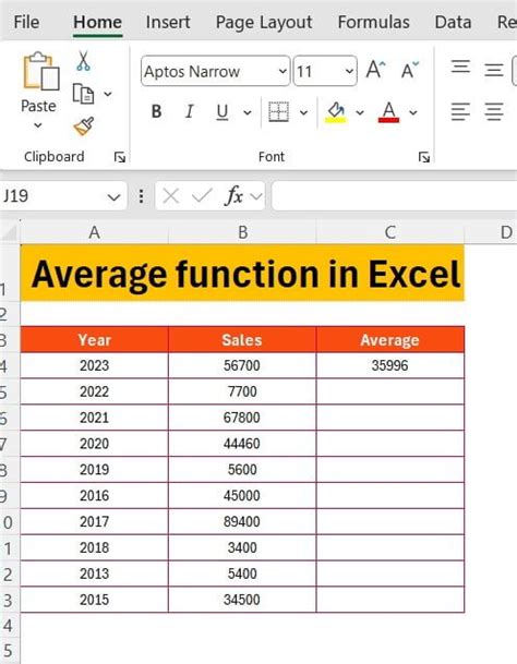 Average Function In Excel With Example Pk An Excel Expert