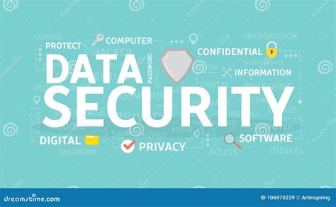 Data Scurity Concept Illustration Stock Vector Illustration Of