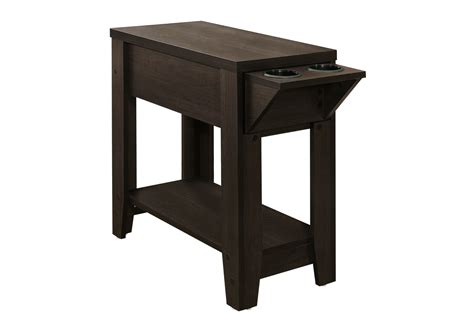 17 Stories Accent Table Transitional Side Table End Table With Storage And Cup Holder Wayfair
