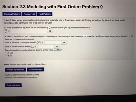 solved section 2 3 modeling with first order problem 9