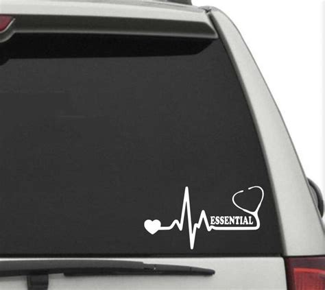 Essential Worker Decal Essential Worker Car Decal T For Essential