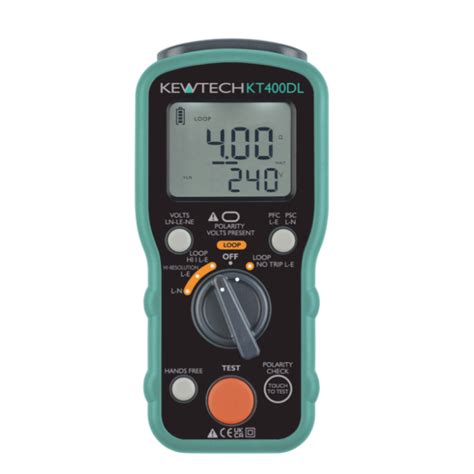 kewtech kt400 loop impedance and psc tester