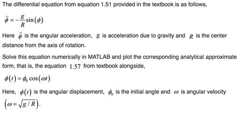 Solved Computer The Differential Equation For Chegg
