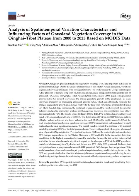 Pdf Citation Analysis Of Spatiotemporal Variation Characteristics