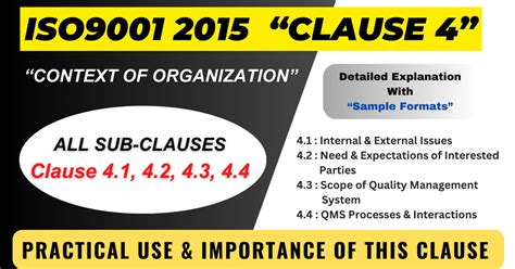 Iso 9001 Clause 4 Context Of Organization Ita Mech Engineering