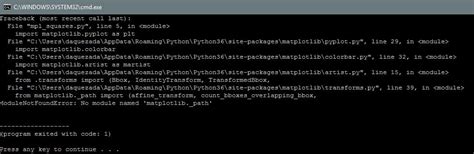 Python Matplotlibpyplot Error Stack Overflow