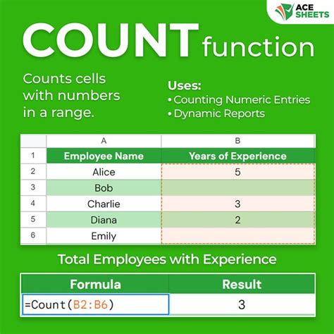 Count Function Counting Items In Your Data The Count Function Helps