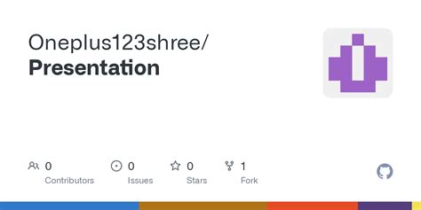 GitHub Oneplus Shree Presentation