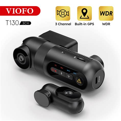 Viofo T130 Dash Cam For Uber Front And Rear Night Vision Gps 1440p